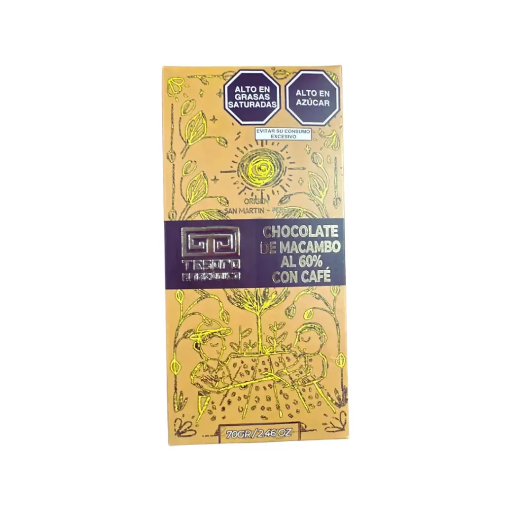 Chocolate de Macambo con Café 70G | WaykuFoods